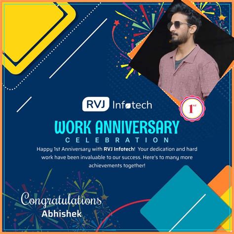 Rvj Infotech On Linkedin Workanniversary Teamrvj Celebratesuccess Milestone Gratitude