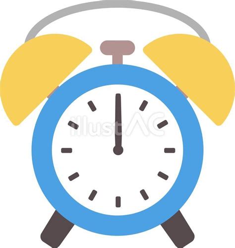 Free Vectors Blue Alarm Clock Pointing To 12 O Clock