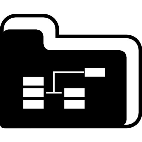 digital data storage in a folder vector svg icon svg repo