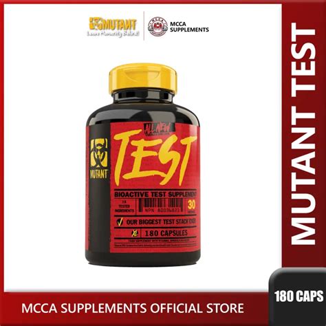 Mutant Test Bioactive Testosterone Supplement 180 Caps By Mcca
