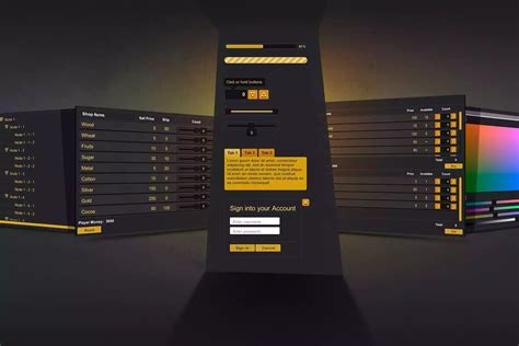 New Ui Widgets Unityhubpro бесплатные ассеты для Unity и Unreal Engine
