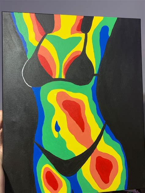 Colorful Body 5×7 Abstract Acrylic Painting Etsy Artofit