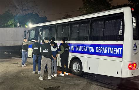 反非法勞工行動拘六人（附圖）