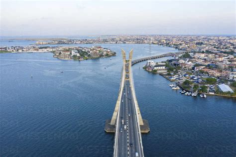 Aerial View Of Lagos Lekki Ikoyi Link Bridge Showing Parts Of Lekki