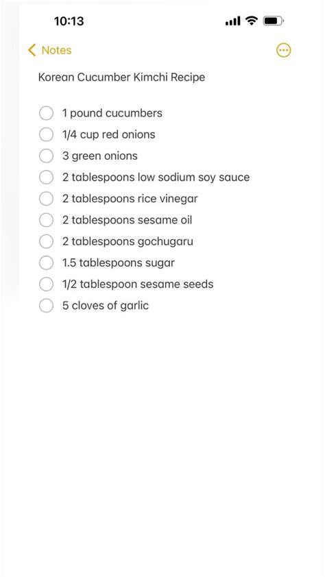 Korean Cucumber Kimchi Recipe