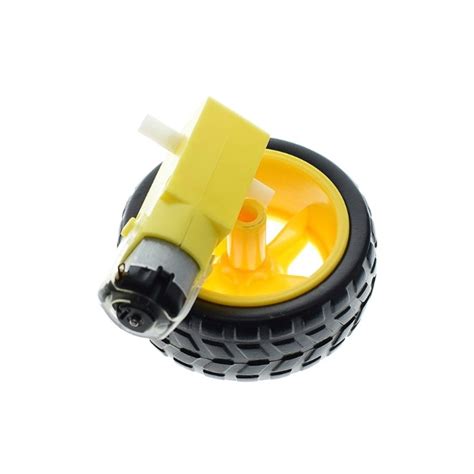Arduino Acessorio Motor Dc Com Caixa De Reducao E Roda