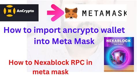 How To Import Crypto Wallet Into Meta Mask How To Add Nexa Blockchain