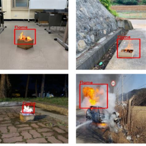 Flame Detection Results From The Evaluation Images A Cnn Detection