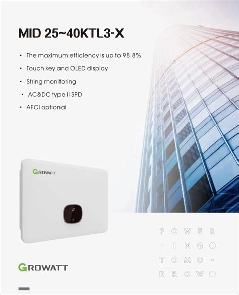 Growatt Wifi Gprs Remote Monitoring 5kw 10kw 20kw 30kw Solar Inverter