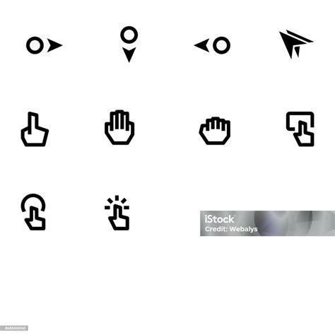 選擇游標圖示向量圖形及更多插圖圖片 插圖 方向 方形 Istock