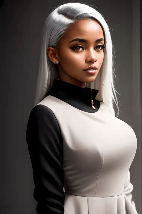 Black Girl With White Hair A Bold Fusion Of Identity And Beauty