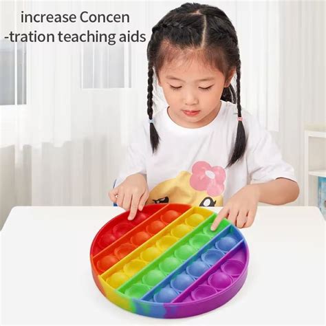 Buy China Wholesale Silicone Stress Relief Fidget Toys Push Pop Bubble