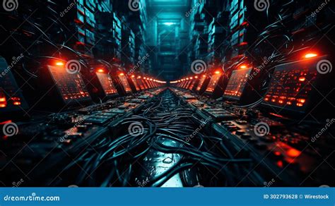 AI Generated Illustration Of A Modern Computer Lab Featuring A Variety Of Electronic Devices