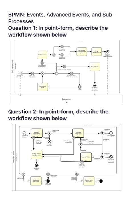 BPMN Events Advanced Events And SubProcesses Chegg