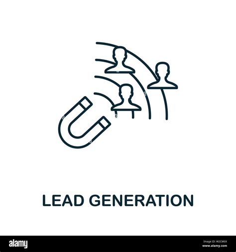 Lead Generation Outline Icon Thin Line Concept Element From Content Icons Collection Creative