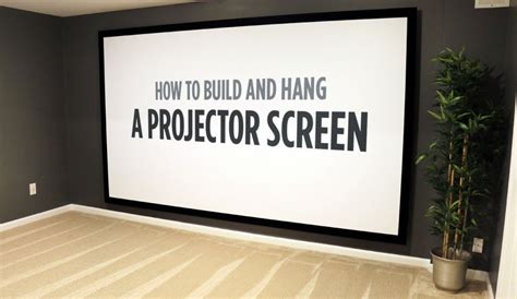 Homemade Diy Projector Screen Ideas Diy Folly