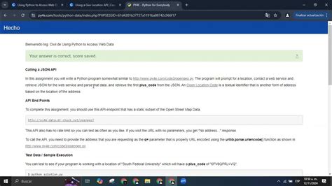 Using A Geo Location Api Using Python To Access Web Data Isc Python Youtube