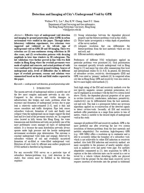Detection And Imaging Of Citys Underground Void By Gpr Pdf Detection And Imaging Of Citys Underground Void By Gpr Pdf