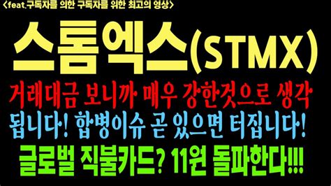 스톰엑스 스톰엑스코인 Stmx Btc 합병 사이먼유 코인전망 비트코인 이더리움 도지코인 Youtube