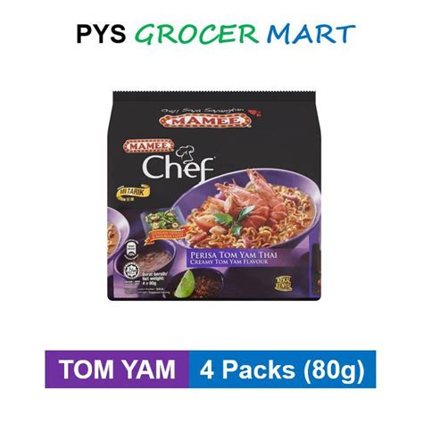 Mamee Chef Creamy Tom Yam Flavour Instant Noodles 4 X 80g Shopee