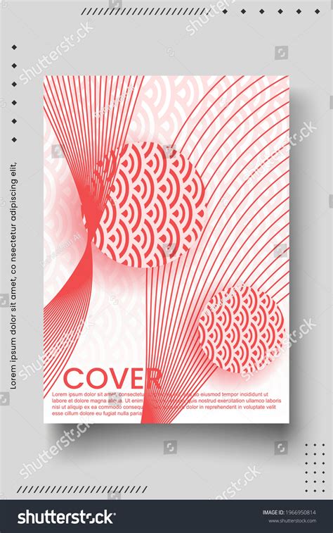 Japanese Template Vector Hand Drawn Wave Stock Vector Royalty Free 1966950814 Shutterstock