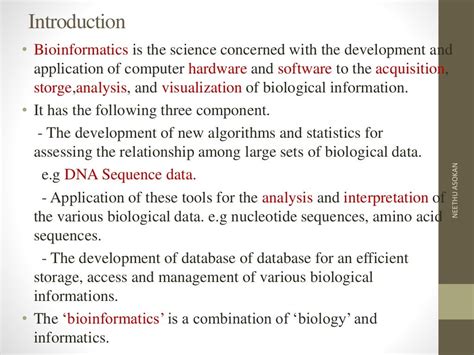 Introduction Of Bioinformatics