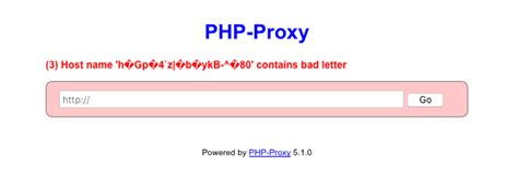 3 host name contains bad letter · issue 130 · athlon1600 php proxy