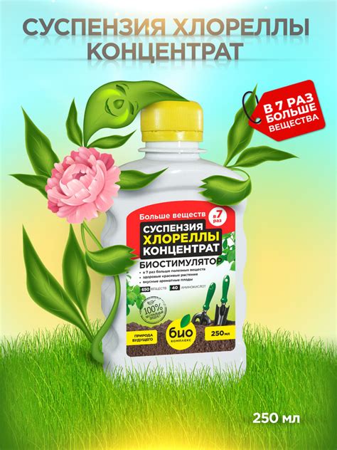 БИО комплекс Органическое удобрение Суспензия хлореллы концентрат Природный
