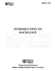 Introduction To Sociology Pdf Course Contents Page Nos BLOCK 1 NATURE AND SCOPE OF SOCIOLOGY 5
