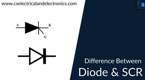 Difference Between Diode And Scr Silicon Controlled Rectifier