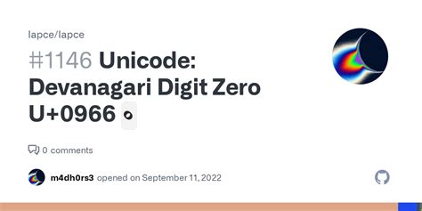 Unicode Devanagari Digit Zero U Issue Lapce Lapce