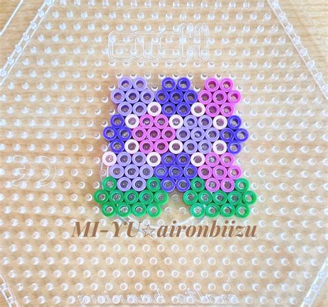 アイロンビーズ図案 紫陽花 アイロンビーズmi Yu