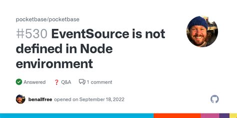 Eventsource Is Not Defined In Node Environment · Pocketbase Pocketbase · Discussion 530 · Github