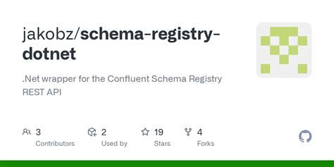 GitHub Jakobz Schema Registry Dotnet Net Wrapper For The Confluent Schema Registry REST API