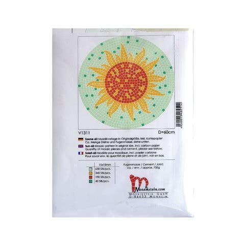 Шаблон за мозайка СЛЪНЦЕ ф 60 Cm Newage Bg