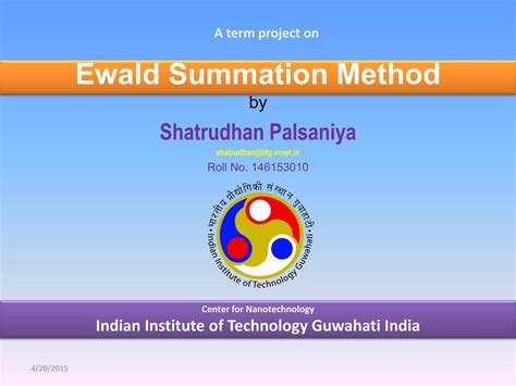 Ewald Summation Pdf Chemistry Science