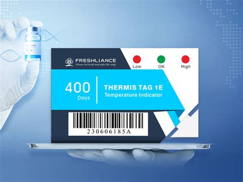 Thermis Tag 1E Single Use LED Temperature Indicator