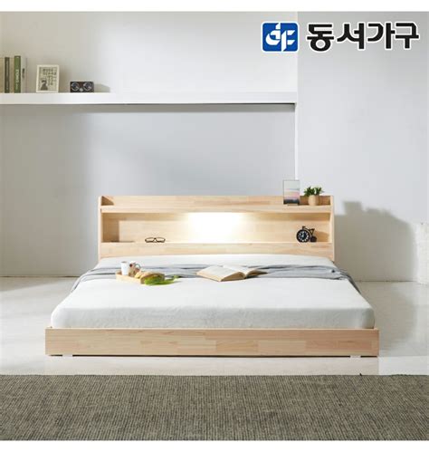 동서가구 네오 솔라크 편백나무 Led 저상형침대 퀸 원목 프레임 깔판 세트 Neo1370 티몬