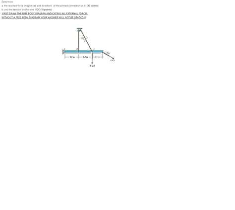 Solved Determine A The Reaction Force Magnitude And