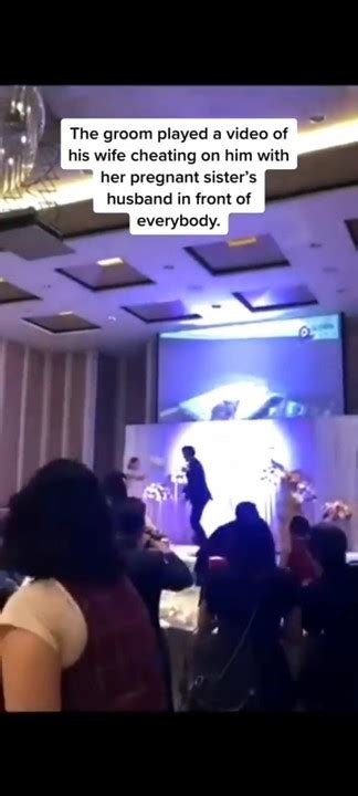 Groom Exposes Cheating Bride On Their Wedding Day By Playing Video On Tv Video Romance Nigeria