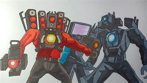 How To Draw Titan Cameraman Titan Speakerman Titan Tv Man ANIME Hero arts Tranh kính Hình ảnh