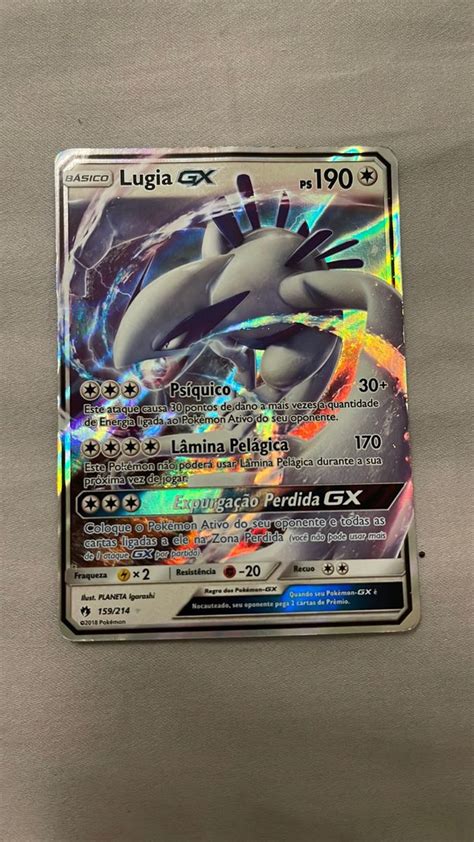 Carta Lendária Pokemon Ligia Gx Item de Papelaria Pokémon Nunca Usado