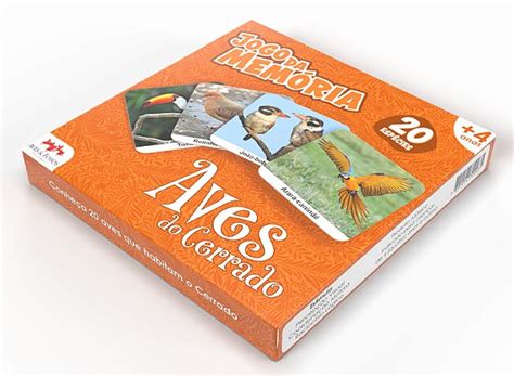 Jogo Da Memória Aves Do Cerrado Aves E Fotos Editora