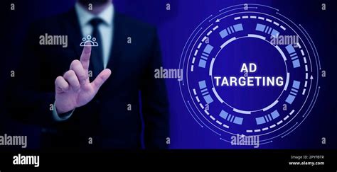 Hand Writing Sign Ad Targeting Internet Concept Target The Most