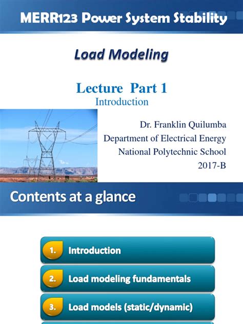 Load Modeling Pdf Electric Power Transmission Electric Power Distribution