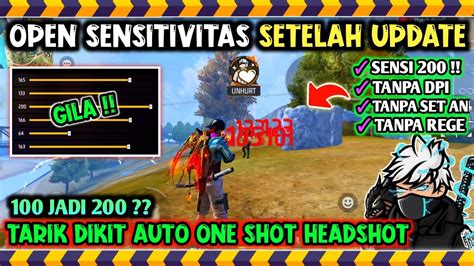 UPDATE PENGATURAN SENSI FF AUTO HEADSHOT ONE SHOT SENSITIVITAS