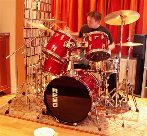 Remo Quadra Encore Drum Kit With Ufip Cymbals Reverb