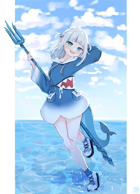 Gawr Gura And Gawr Gura Hololive And 1 More Drawn By Ma Draws Danbooru