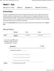 Week Quiz PHI Informal Logic ACL C Pdf Week Quiz