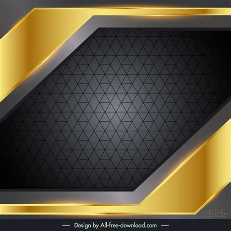 Metallic Background Template Shining Contrast Lights Vectors Images